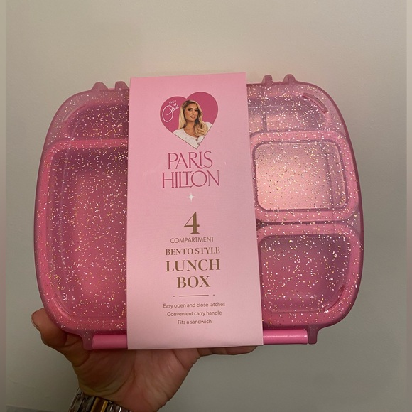 Paris Hilton | Other | Paris Hilton Pink Glitter Lunch Box | Poshmark